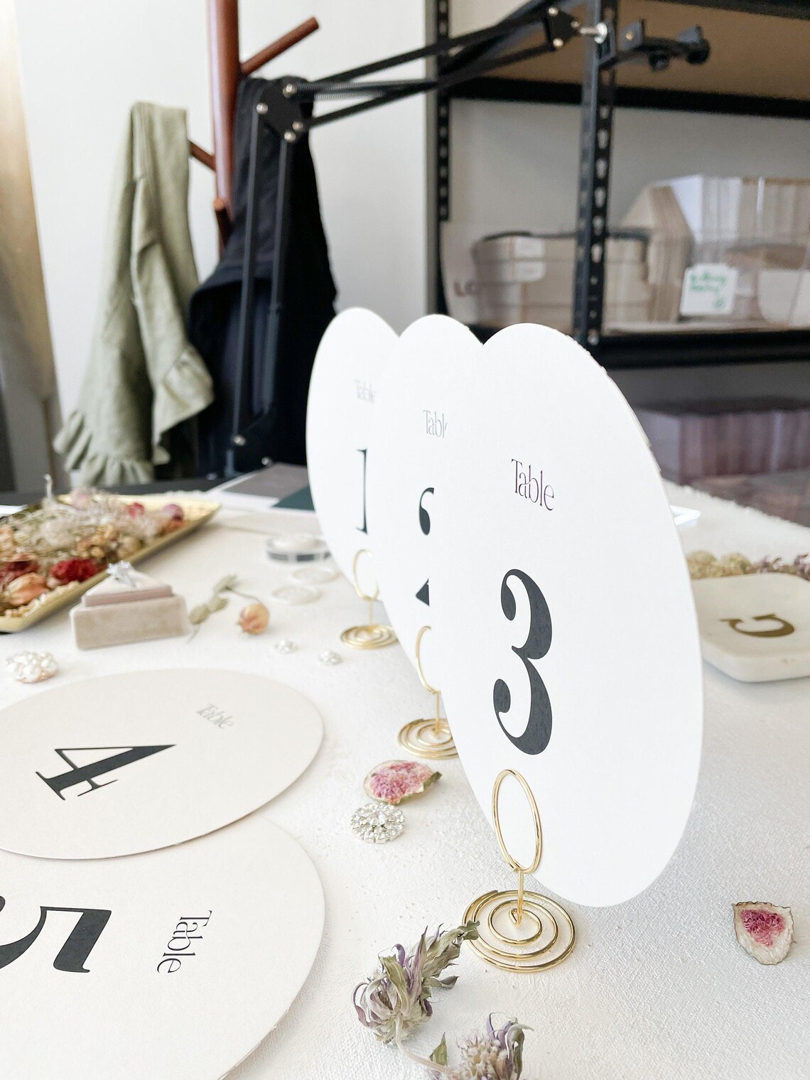 PRINTED Circle Table Numbers - 5.75 Inches - Style 46 - Etsy