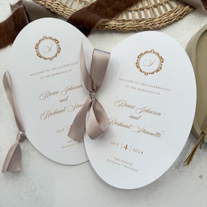 Champagne Wedding Programs | Wedding Programs | Ceremony Program ...