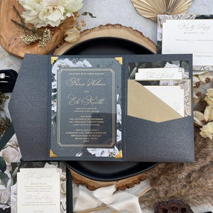 Elegant and Formal Acrylic Invitations | Acrylic Card | Custom ...