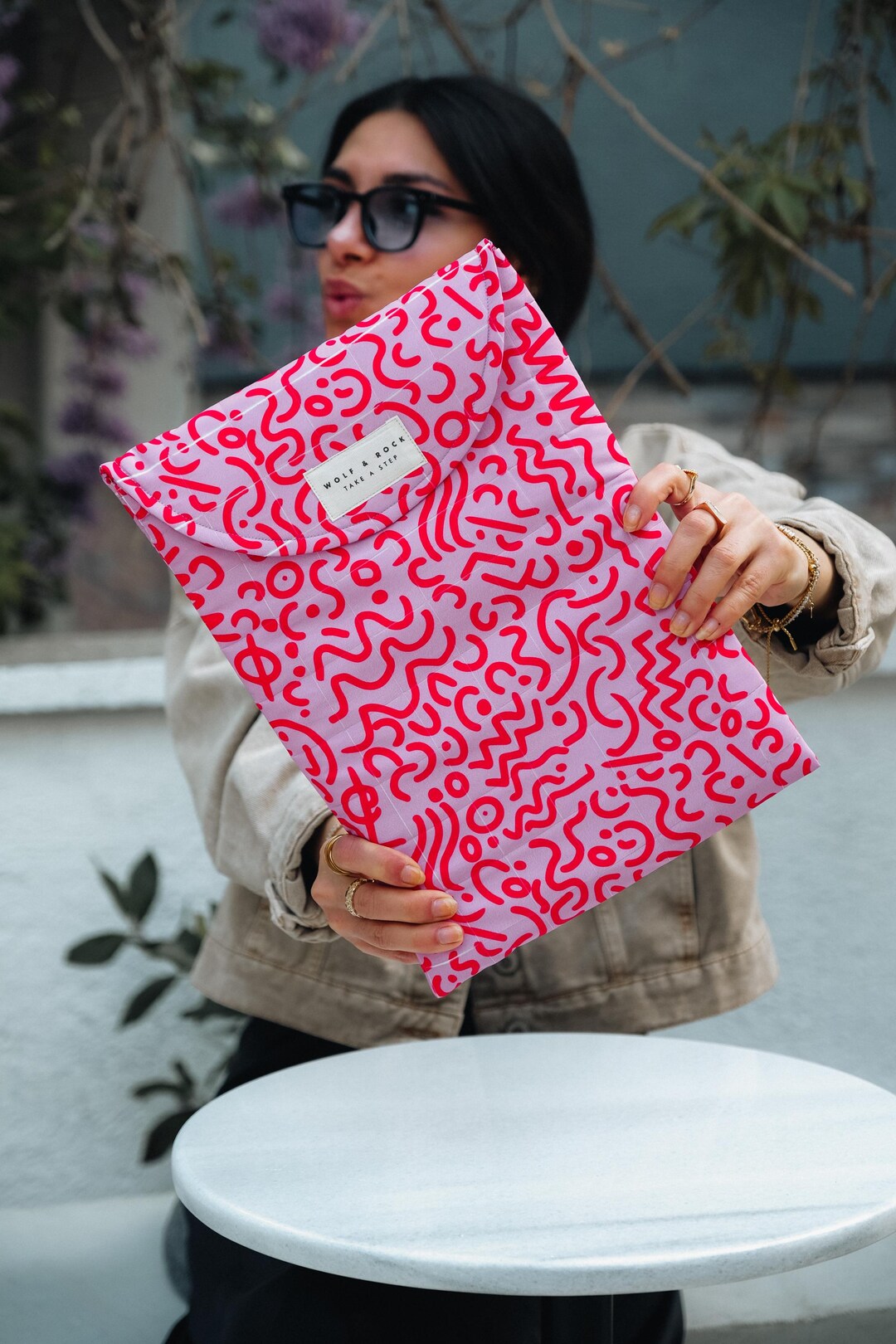 Pink MacBook Case, Pink Laptop Sleeve, Quilted Laptop Sleeve, ,pink ...