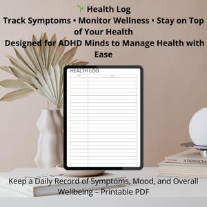 ADHD Digital Planner Printable PDF – Daily Organizer, Task Tracker ...