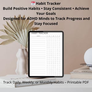 ADHD Digital Planner Printable PDF – Daily Organizer, Task Tracker ...