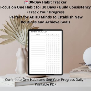 ADHD Digital Planner Printable PDF – Daily Organizer, Task Tracker ...