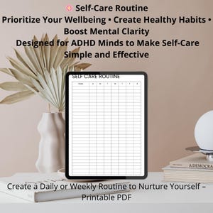 ADHD Digital Planner Printable PDF – Daily Organizer, Task Tracker ...