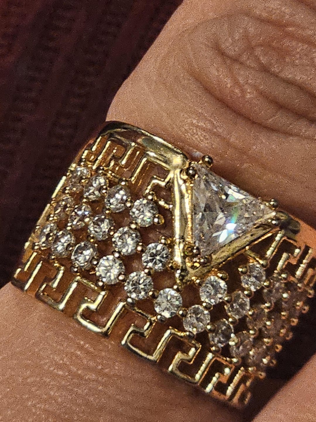 Gorgeous Preowned Chunky 18k Gold Ring Size 7 - Etsy