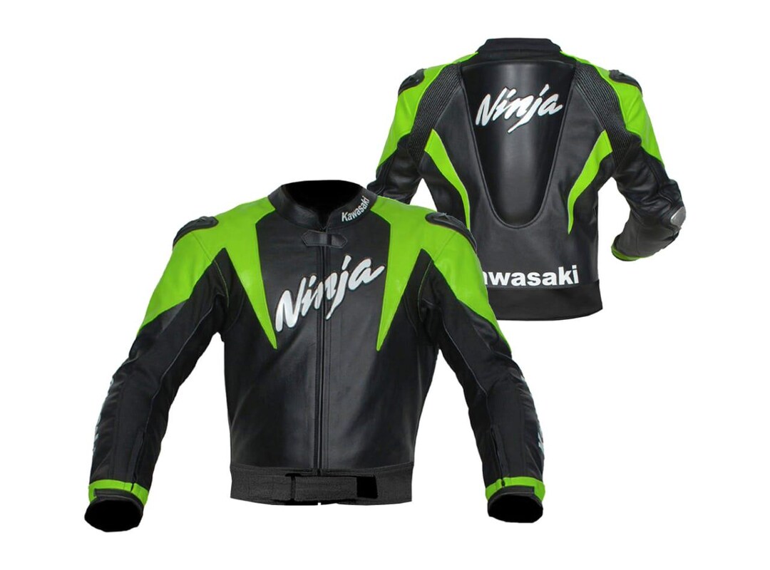 Kawasaki Ninja Motogp Leather Motorcycle Jacket: Cowhide, Level 2 ...