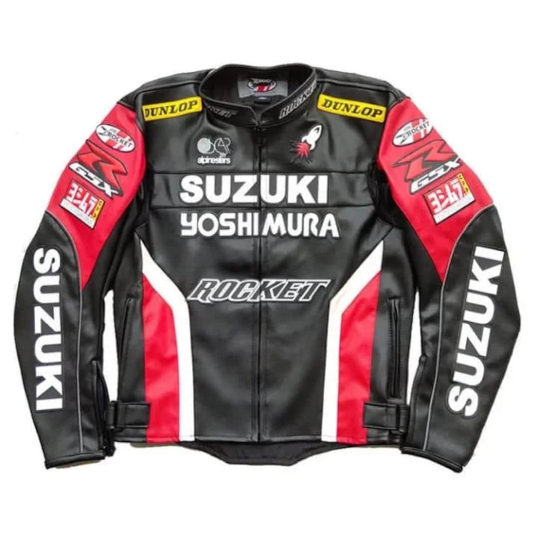 Suzuki GSXR Rocket Leather Motorcycle Jacket: Cowhide, Level 2 ...