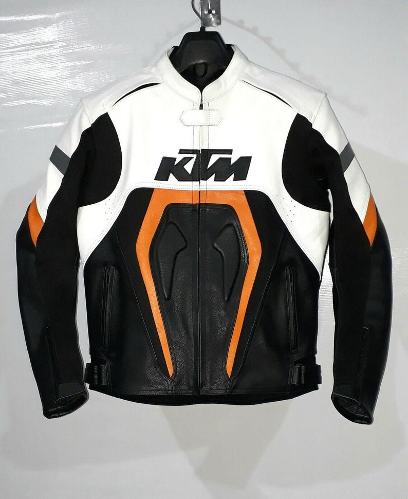 Ktm MOTOGP Racing Motorbike Leather Jacket Genuine Cowhide Leather ...