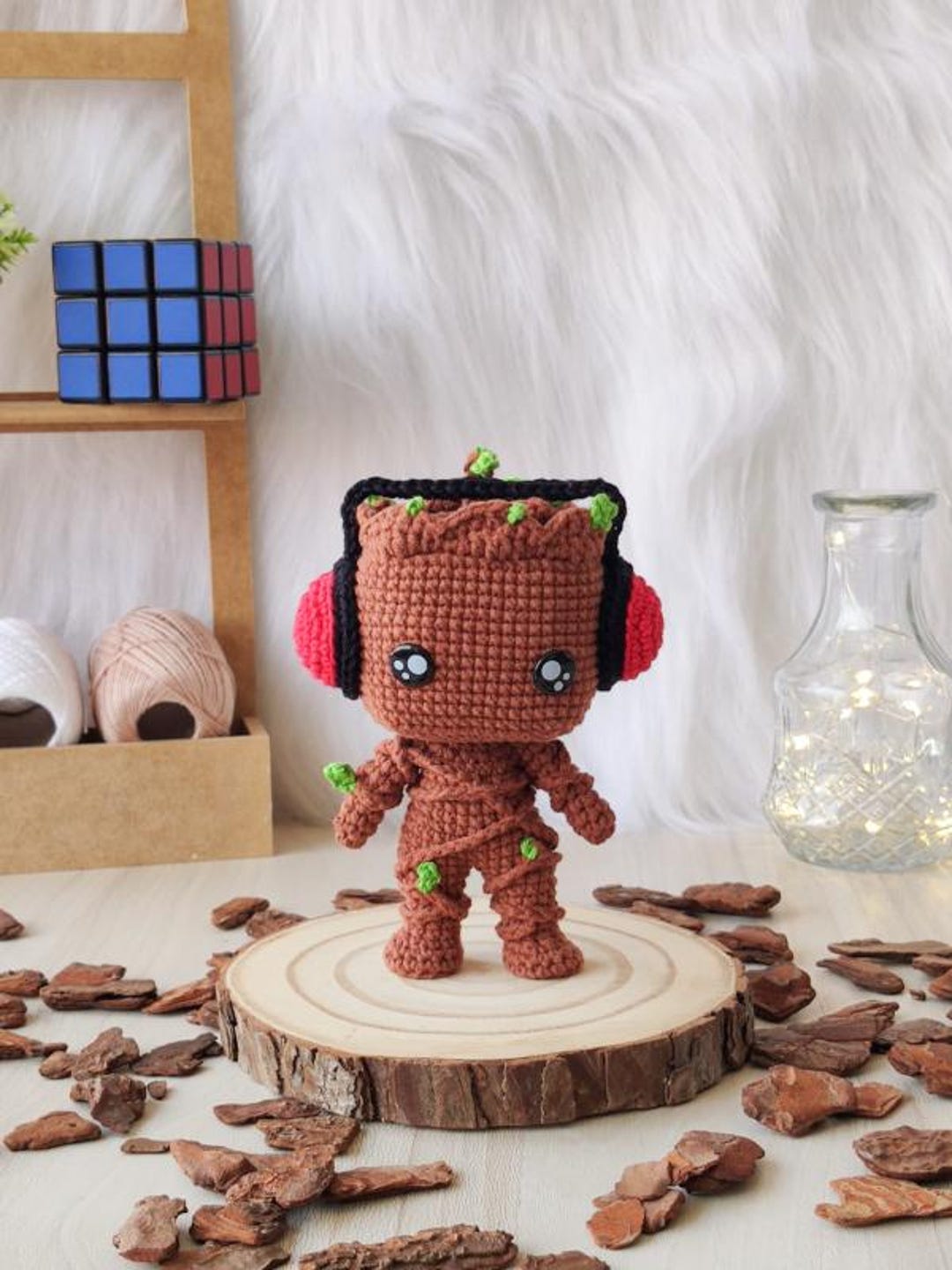 Crochet Groot Amigurumi – Handmade, Cute Tree Creature Plush Toy - Etsy