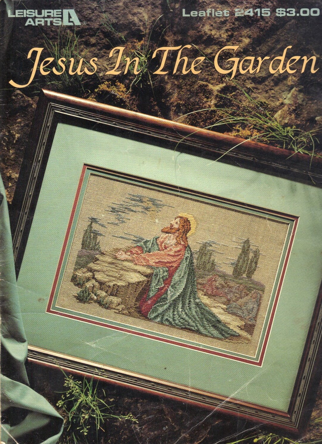 Jesus in the Garden Leisure Arts Cross Stitch Pattern Leaflet 2415 - Etsy