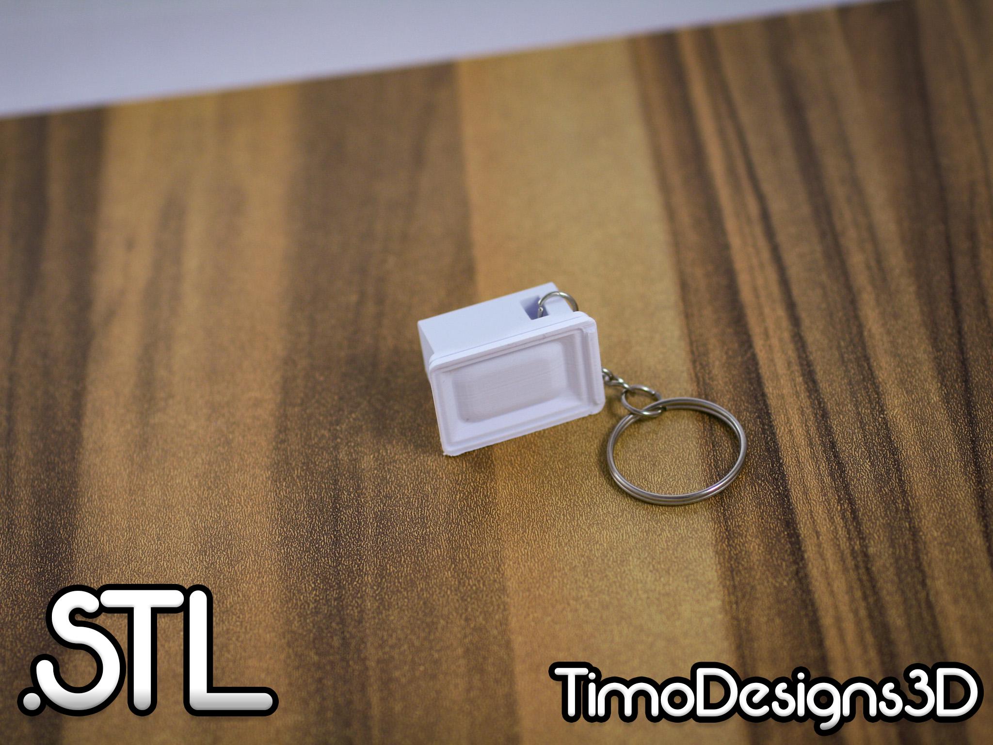 80s Retro Television Keychain STL – 3D Printable Mini TV Design - Etsy