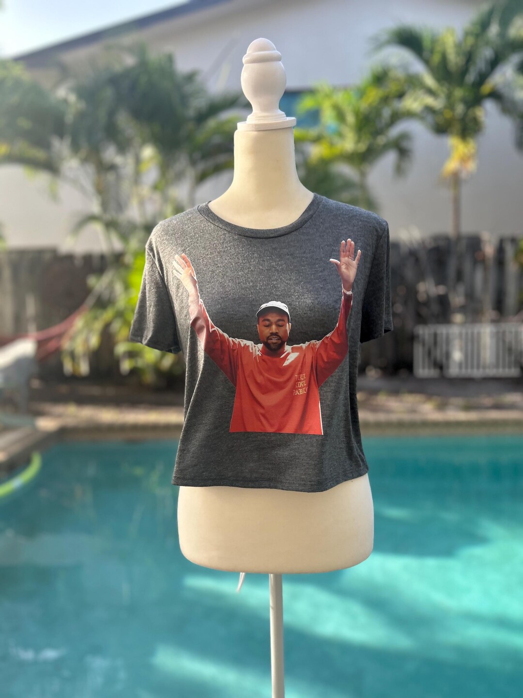 TLOP Crop Top: Kanye West Graphic Tee - Hip Hop Streetwear - Etsy