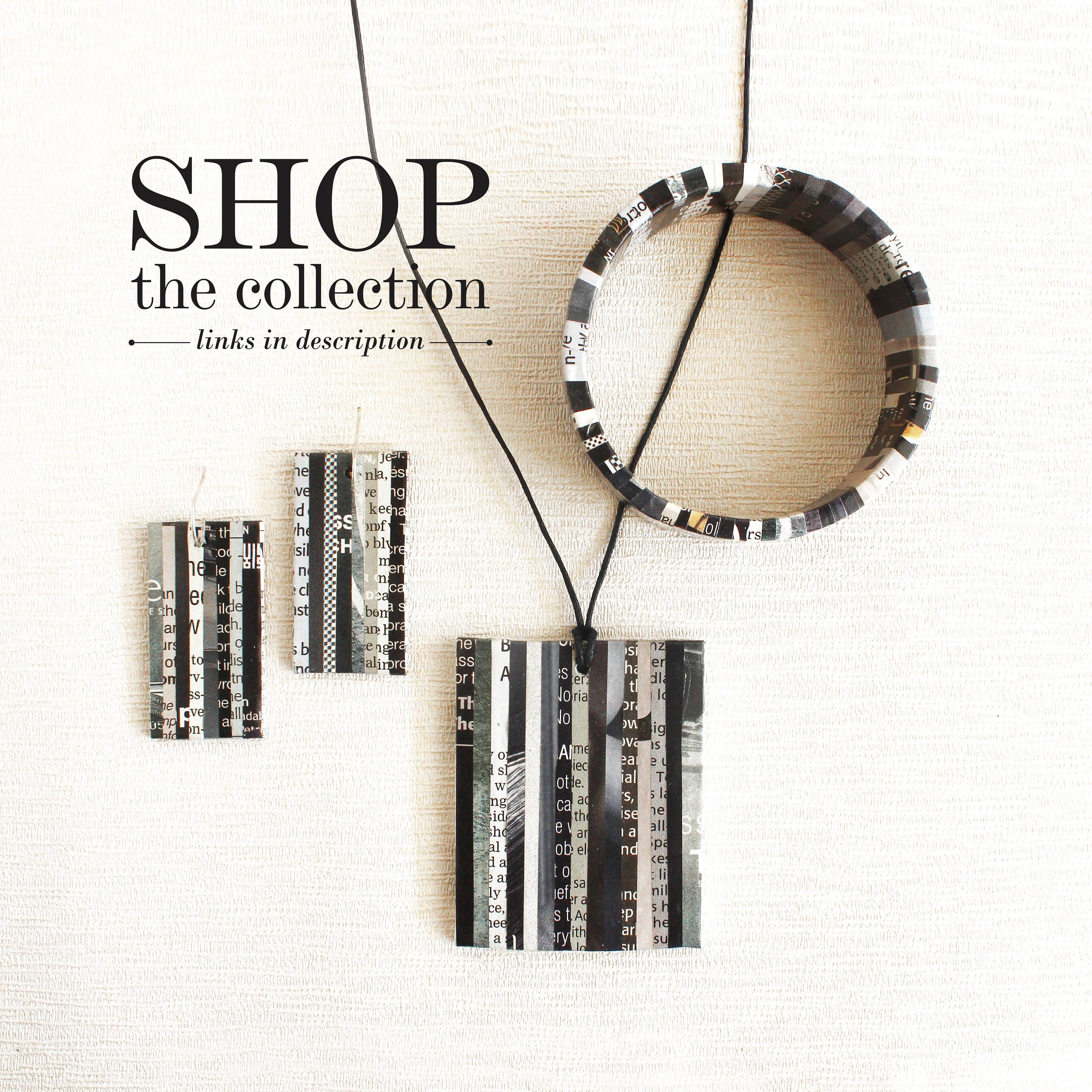 Recycled Newspaper Pendant Necklace: Eco-friendly Professor Gift - Etsy