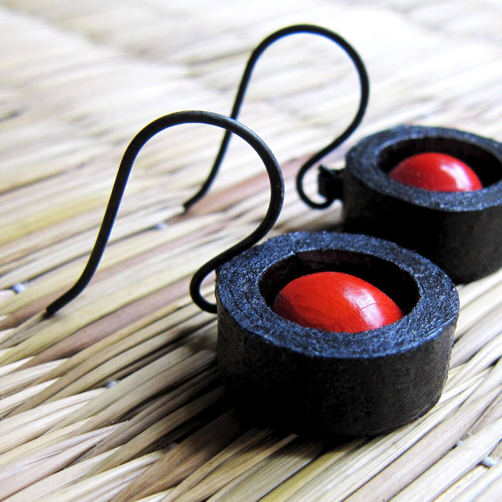 Manjadikuru Earrings Native Indian Jewelry Tribal Earrings Seed Jewelry ...