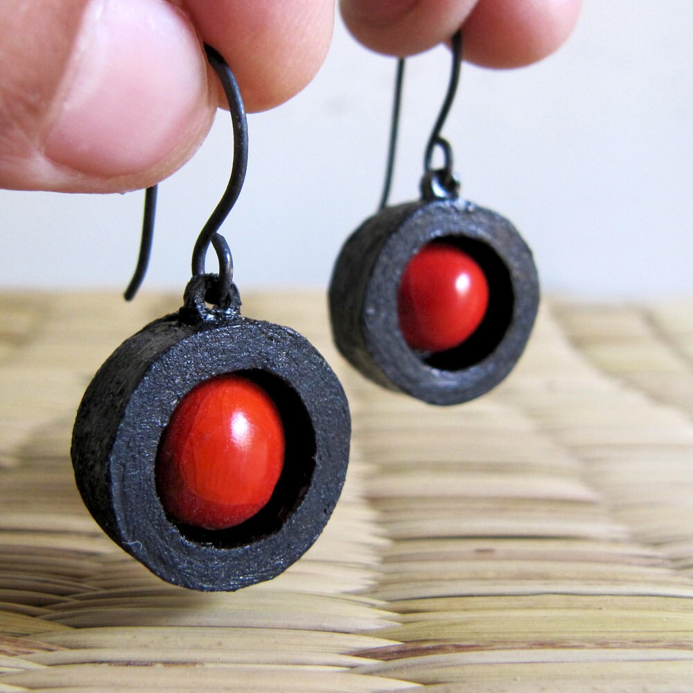 Manjadikuru Earrings Native Indian Jewelry Tribal Earrings Seed Jewelry ...