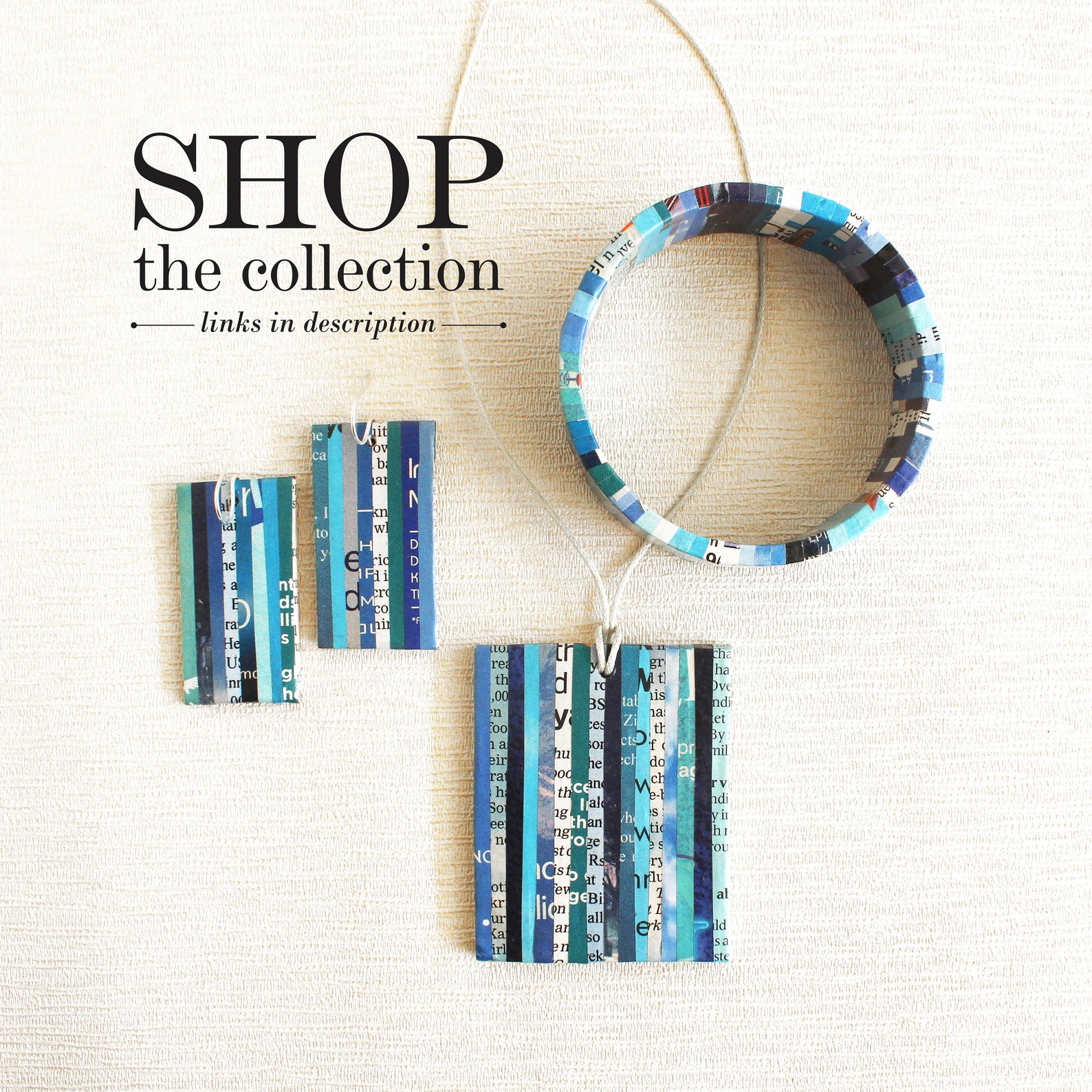 Melodic Newspaper Necklace Gift for Teacher Newspaper Jewelry ...