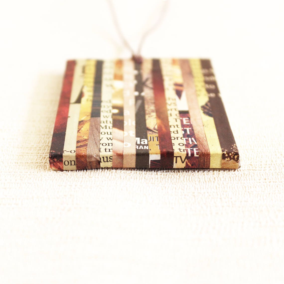 Nostalgic Newspaper Necklace Bookworm Gift Big Bold Pendant Necklace ...