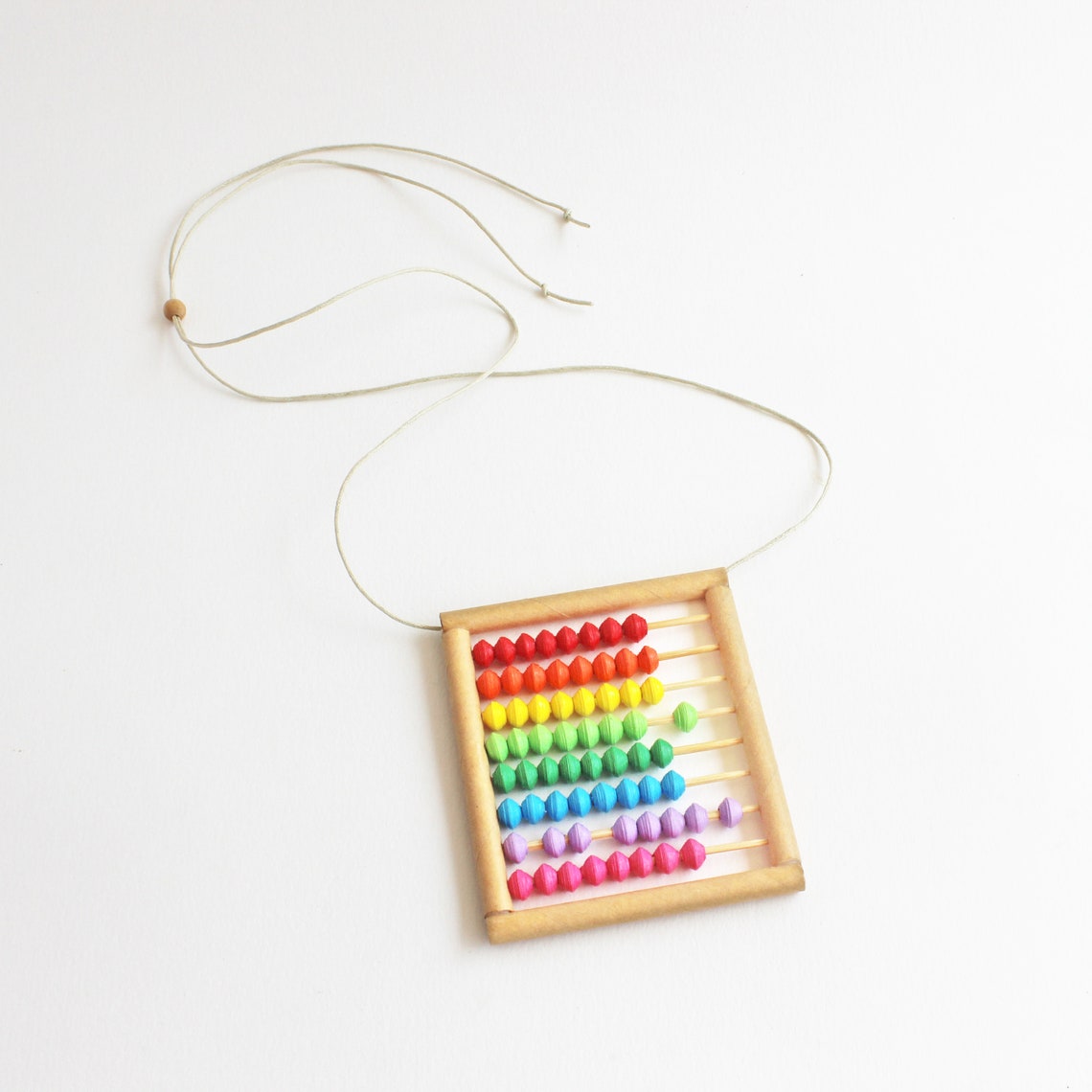 Jumbo Abacus Necklace Quirky Gift Math Jewelry Creative Gift Colorful ...