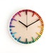 Rainbow Magic Wall Clock Colorful Bohemian Art Multicolor Spring Summer ...
