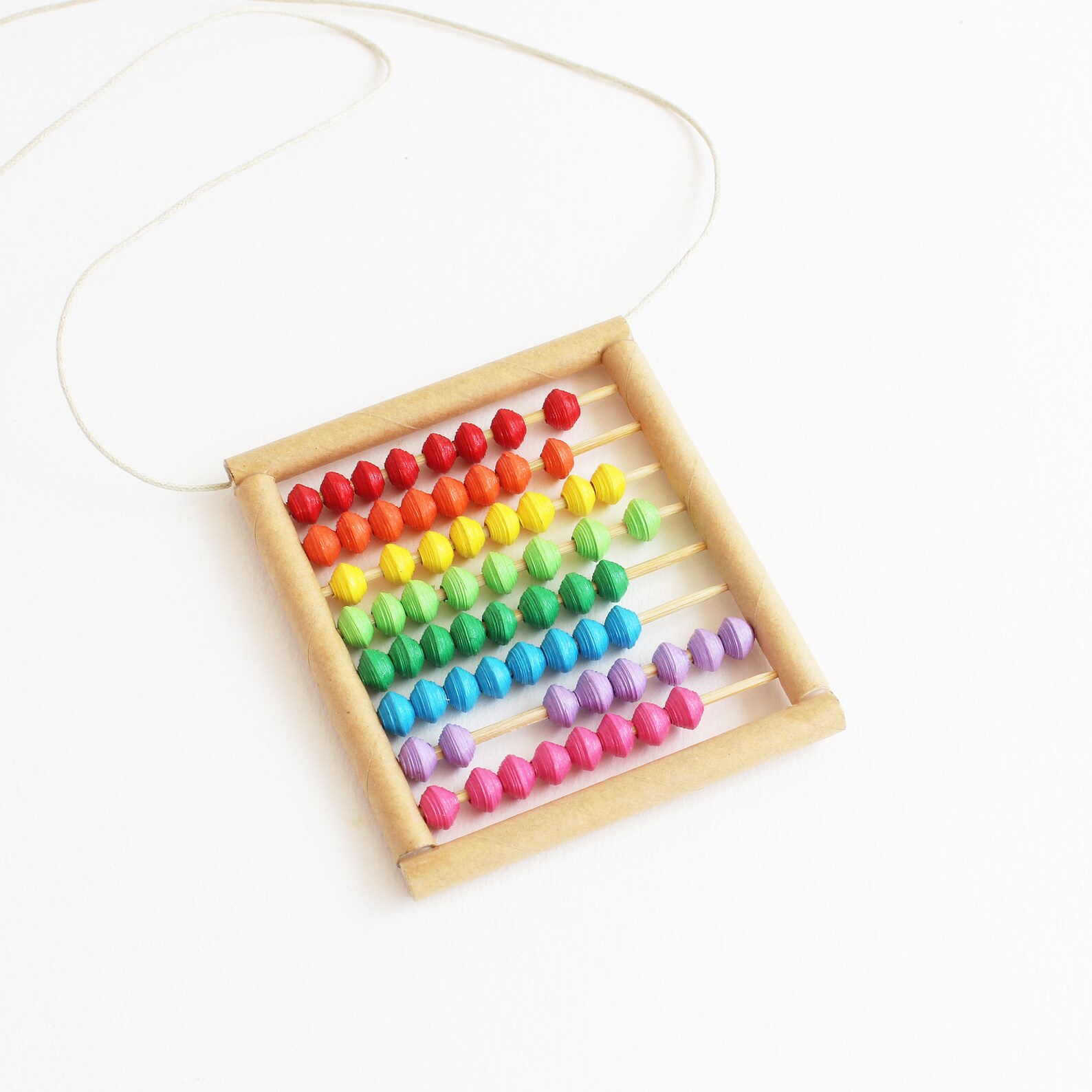 Jumbo Abacus Necklace Quirky Gift Math Jewelry Creative Gift Colorful ...