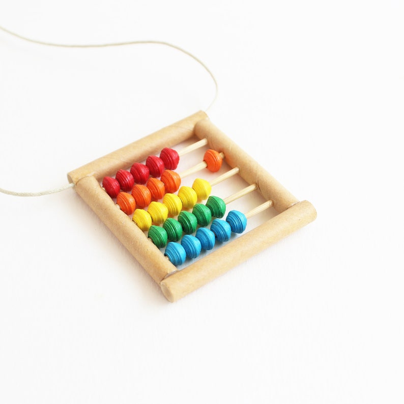 Mini Abacus Necklace Back to School Jewelry Maths Gift - Etsy