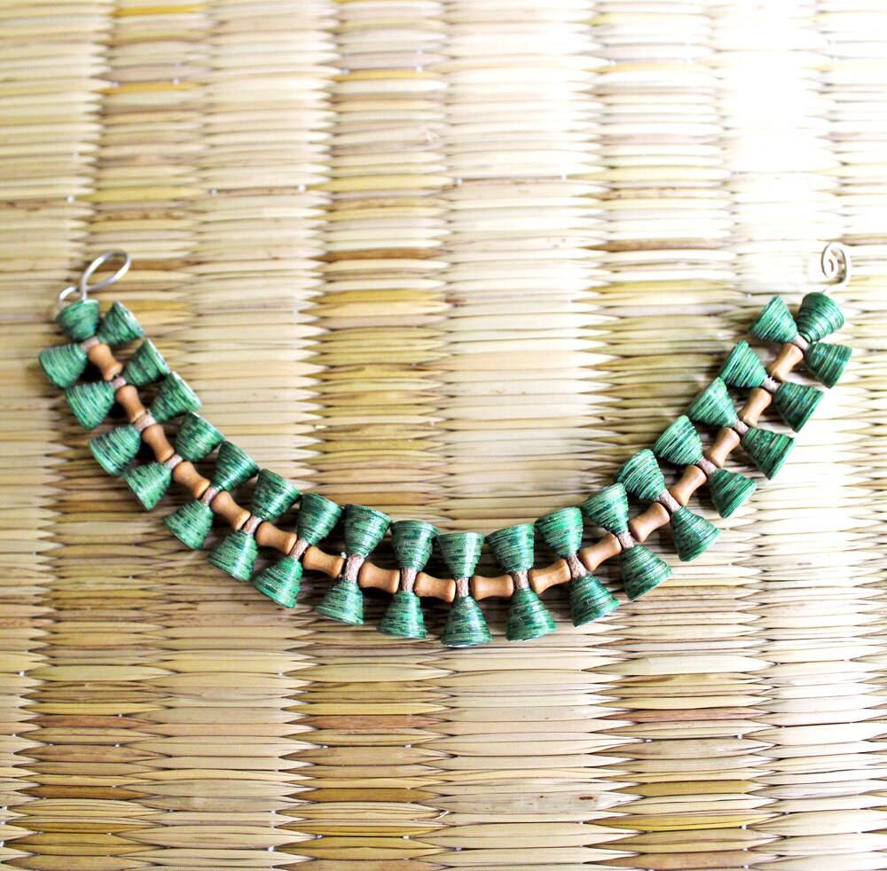 Tropical Fern Bracelet Spring Bracelet Green Leaf Bracelet Nature ...