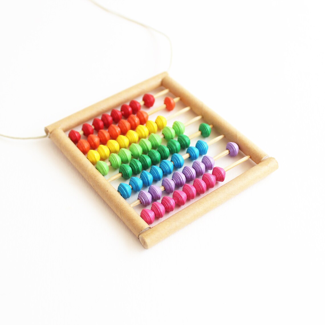 Jumbo Abacus Necklace Quirky Gift Math Jewelry Creative Gift Colorful ...