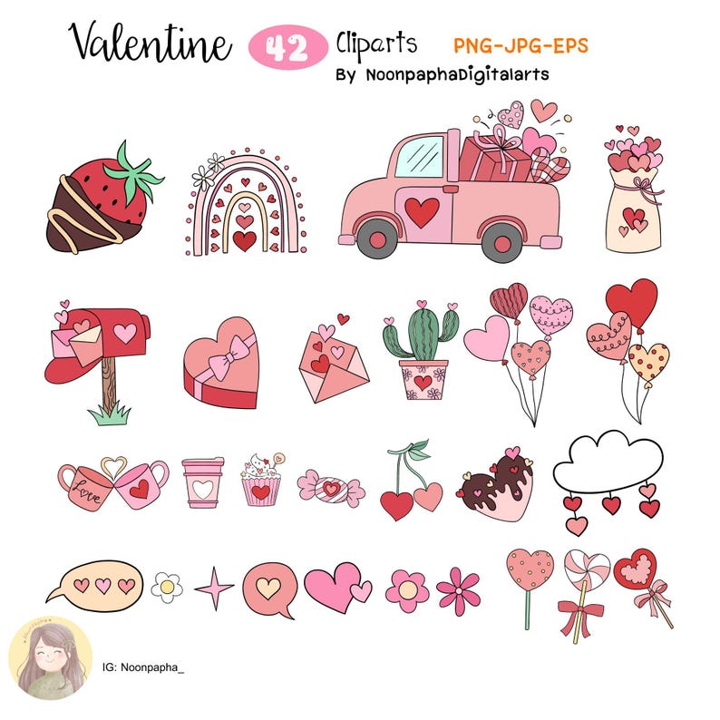 Cute Valentine Love Valentine Clipart Doodle Clipart Valentine Clipart ...