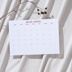 2025 Monthly Calendar | 12 Months | Printable | Monday/sunday Start ...
