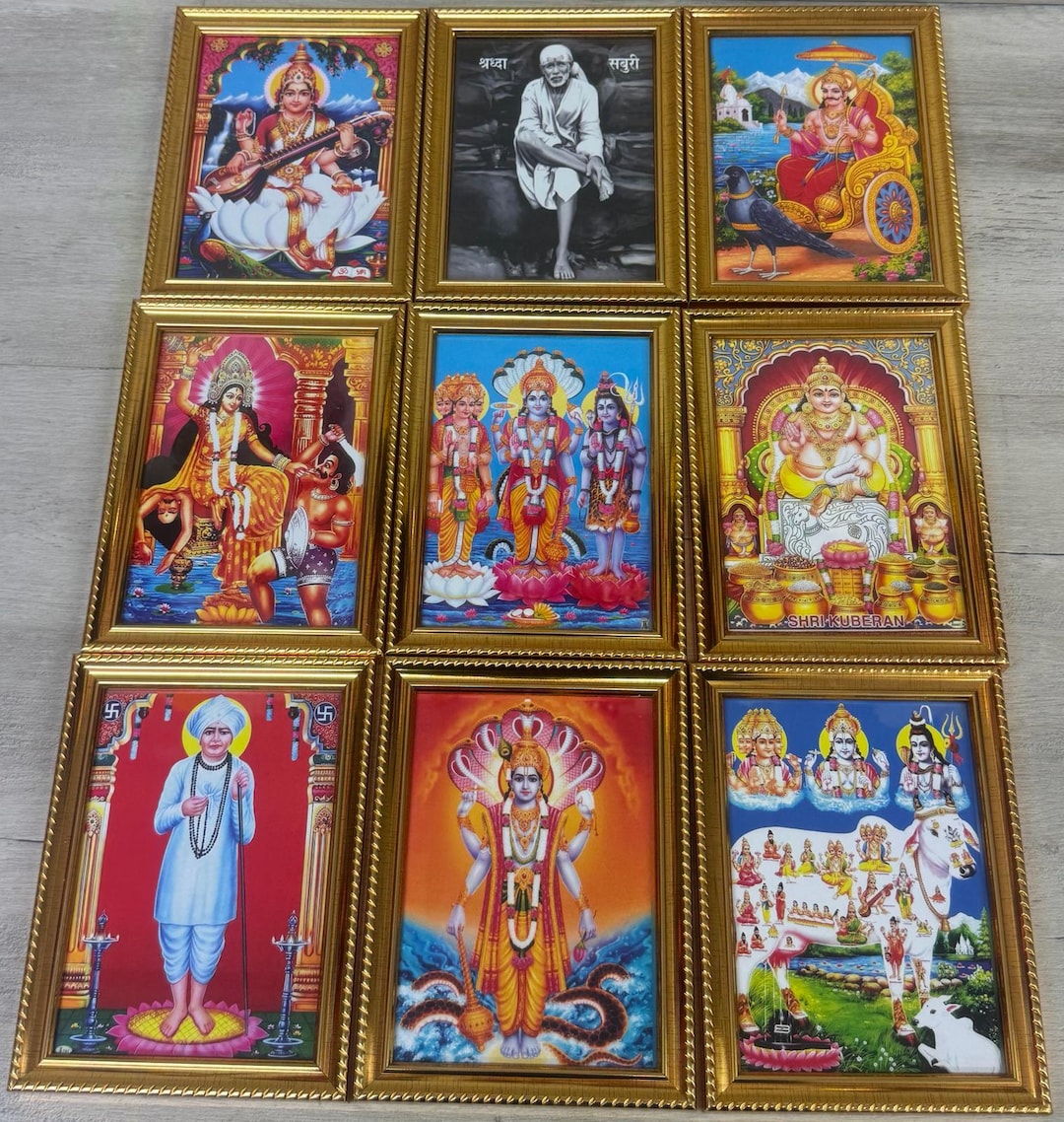 Hindu God Photo Frames 6*8 Inches| Pooja Room Decor - Etsy