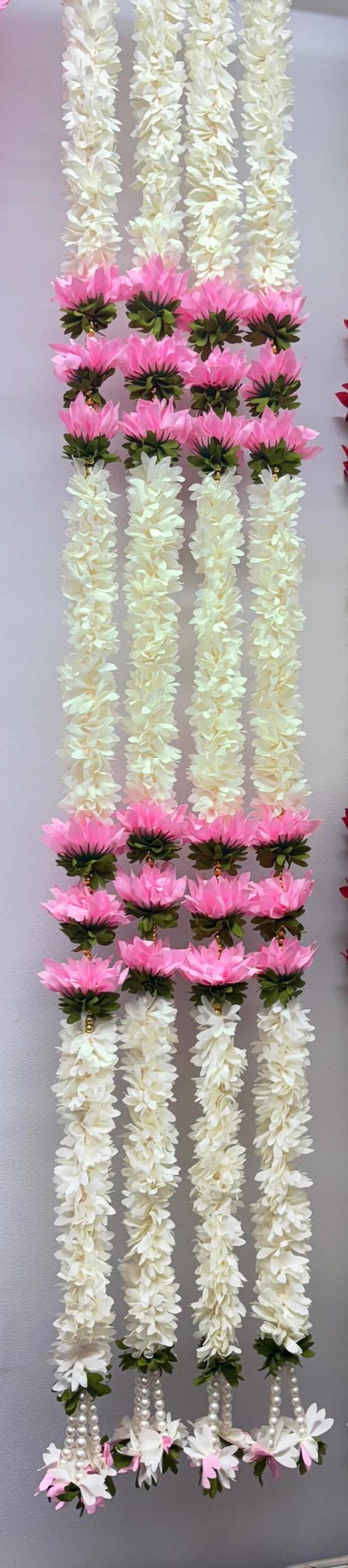 Handmade Cloth Flower Garland – Indian Wedding Diwali Decor, 1.16m - Etsy
