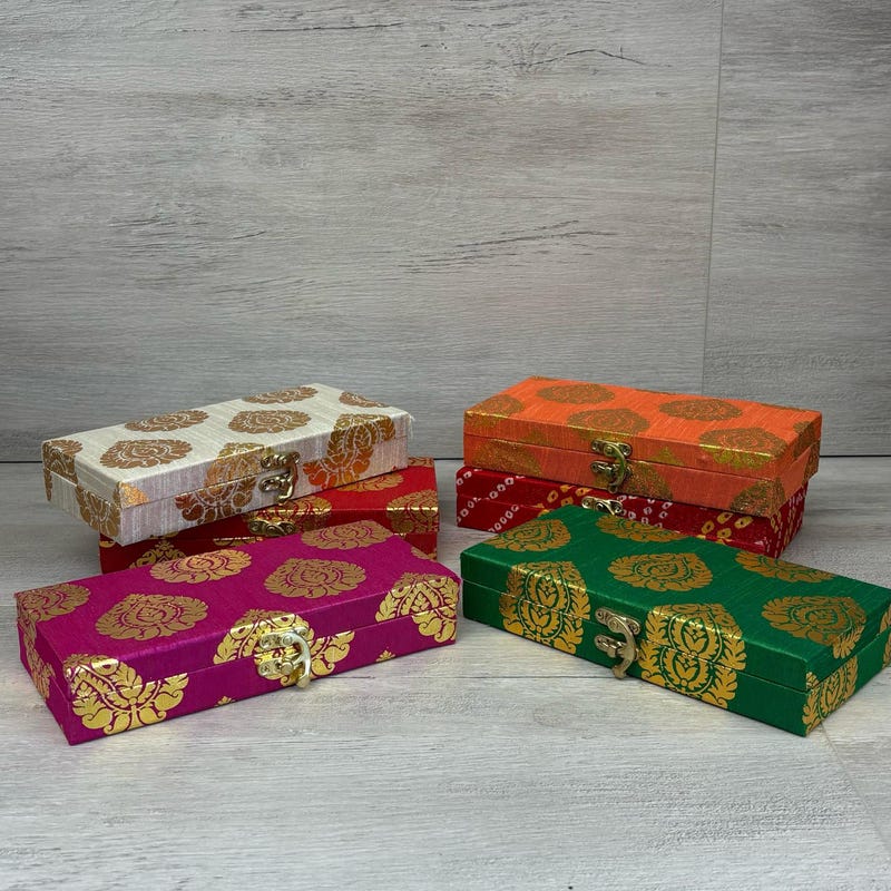 Brocade Indian Box - Etsy