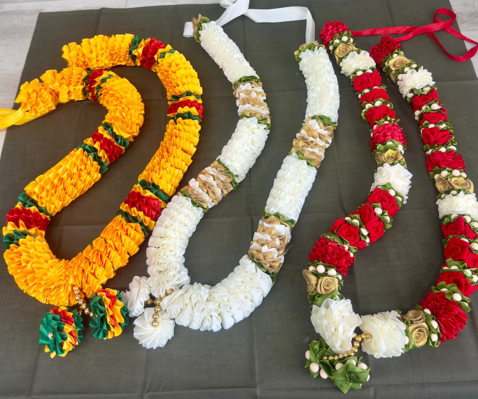 Handmade Indian Wedding Haar Mala | Pooja Garland, Sacred Decor - Etsy