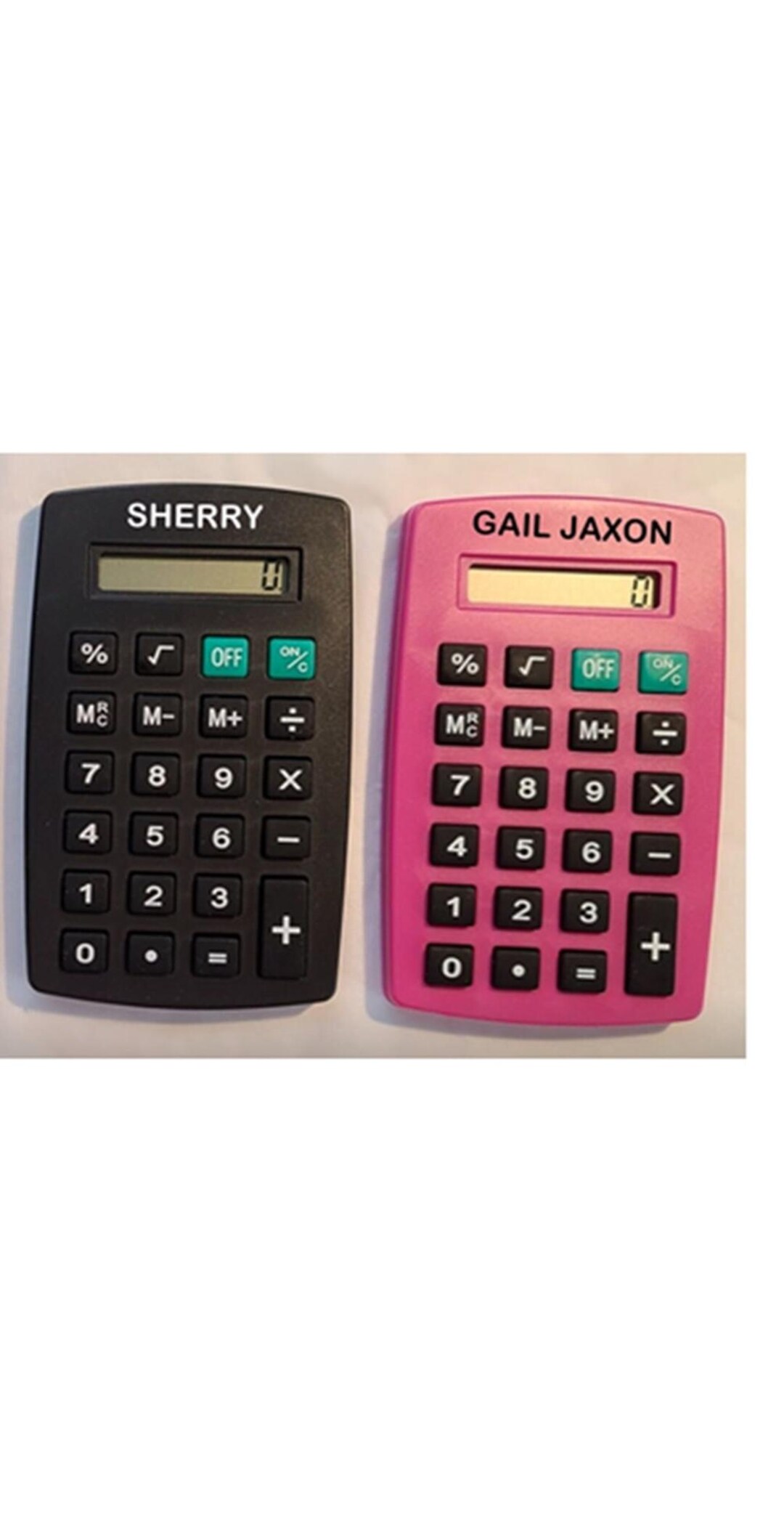 Personalized Handheld Calculator - Black - Blue - Pink - FREE SHIPPING ...