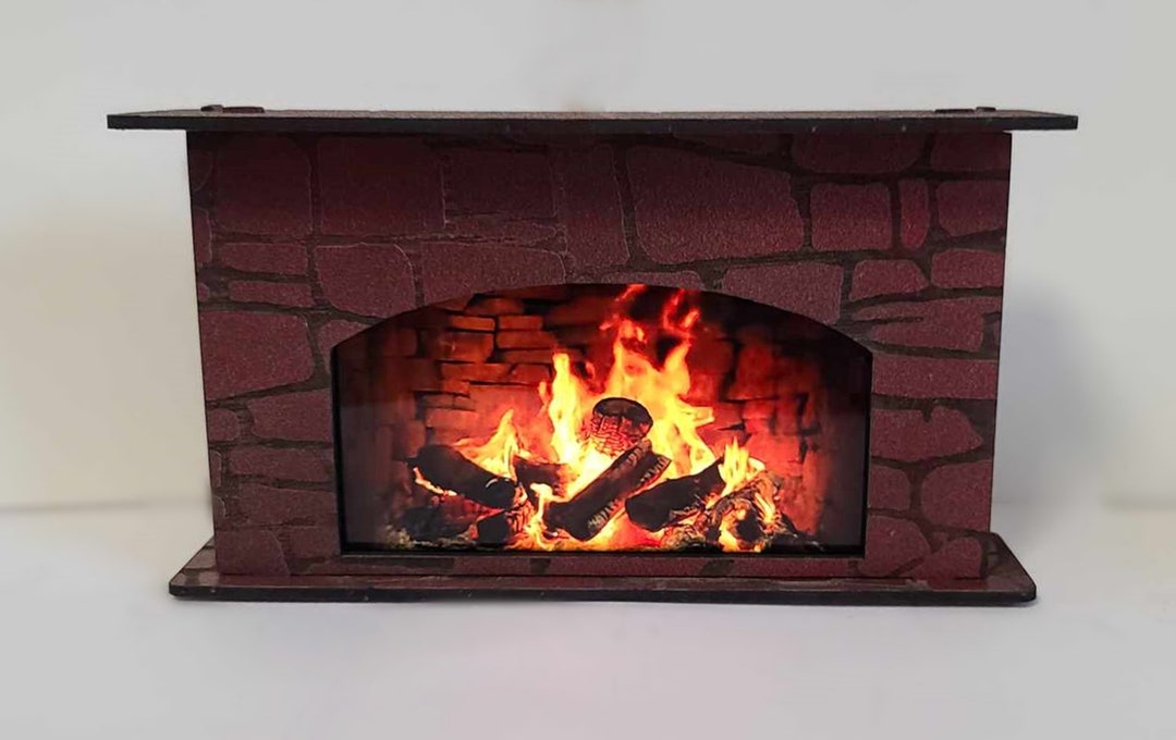 Cell Smart Phone Stand Handmade Miniature Fireplace - Red - FREE ...