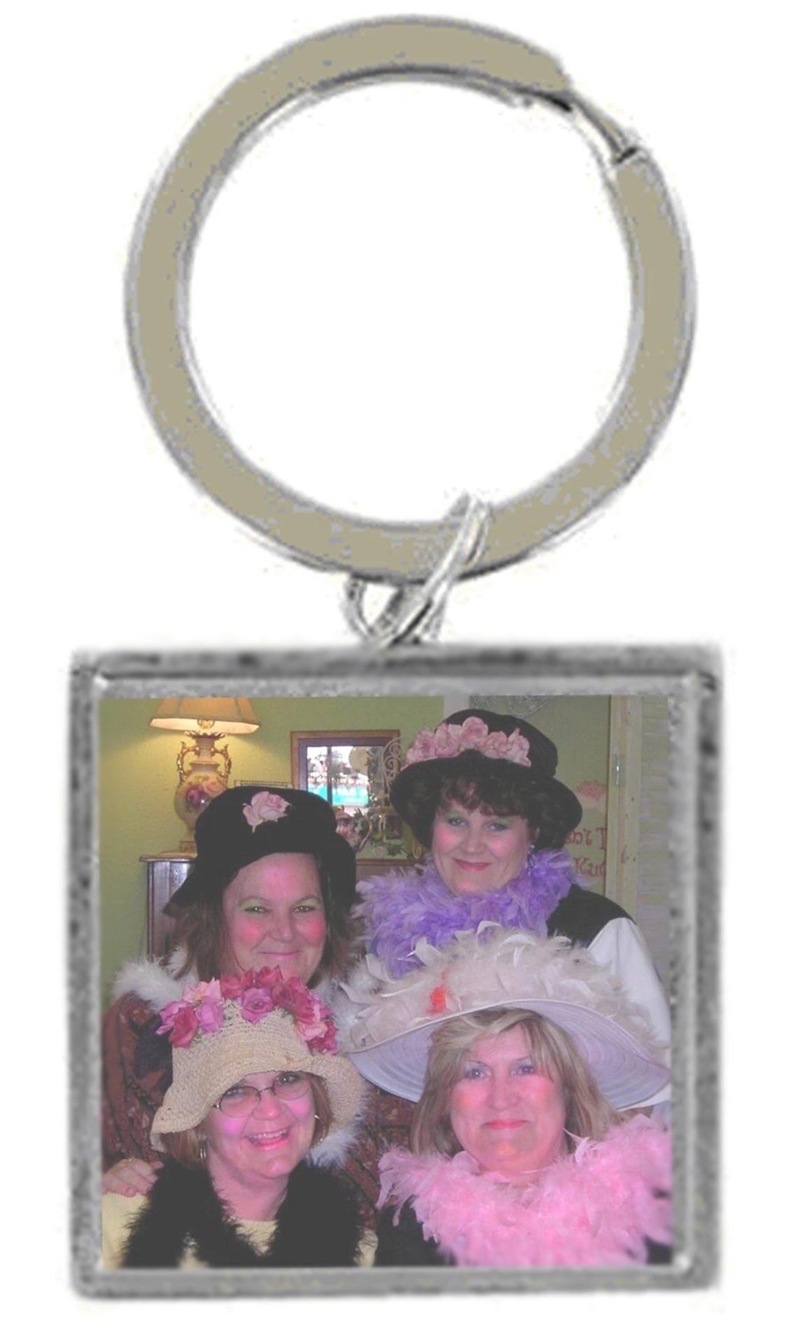 Personalized Silver Square Key Chain With Photo of Your Choice - FREE ...