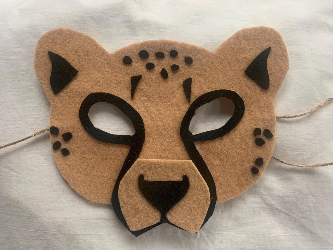 Printable Cheetah Mask Template – Kids Craft Download - Etsy
