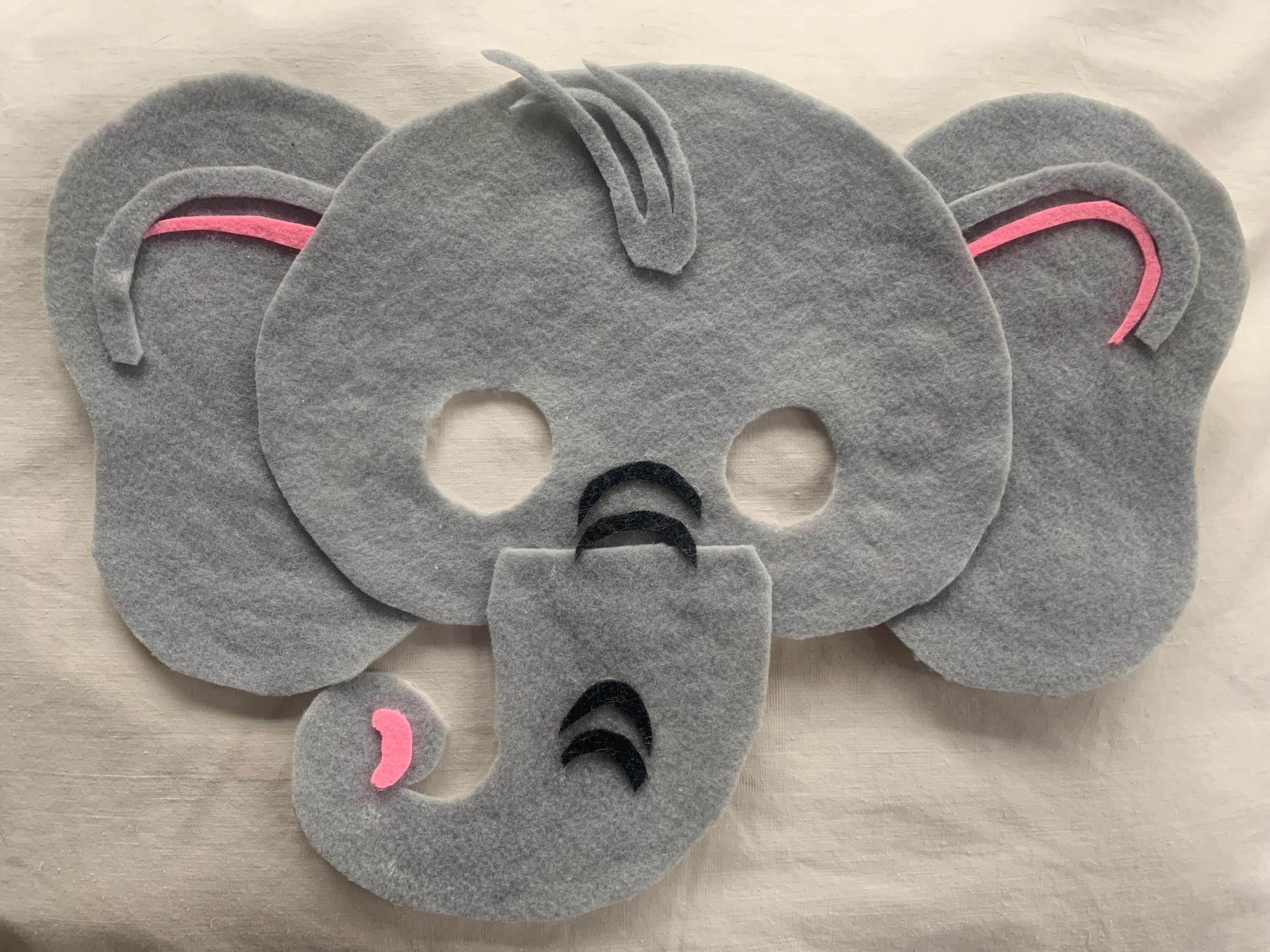 Printable Elephant Mask Template - Kids Craft - Etsy