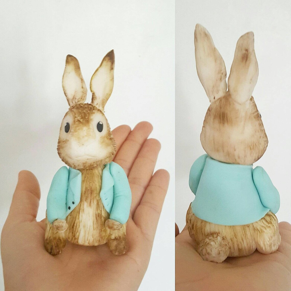 Rabbit Cake Topper and Name Blocks Celebration Party Sugar - Etsy