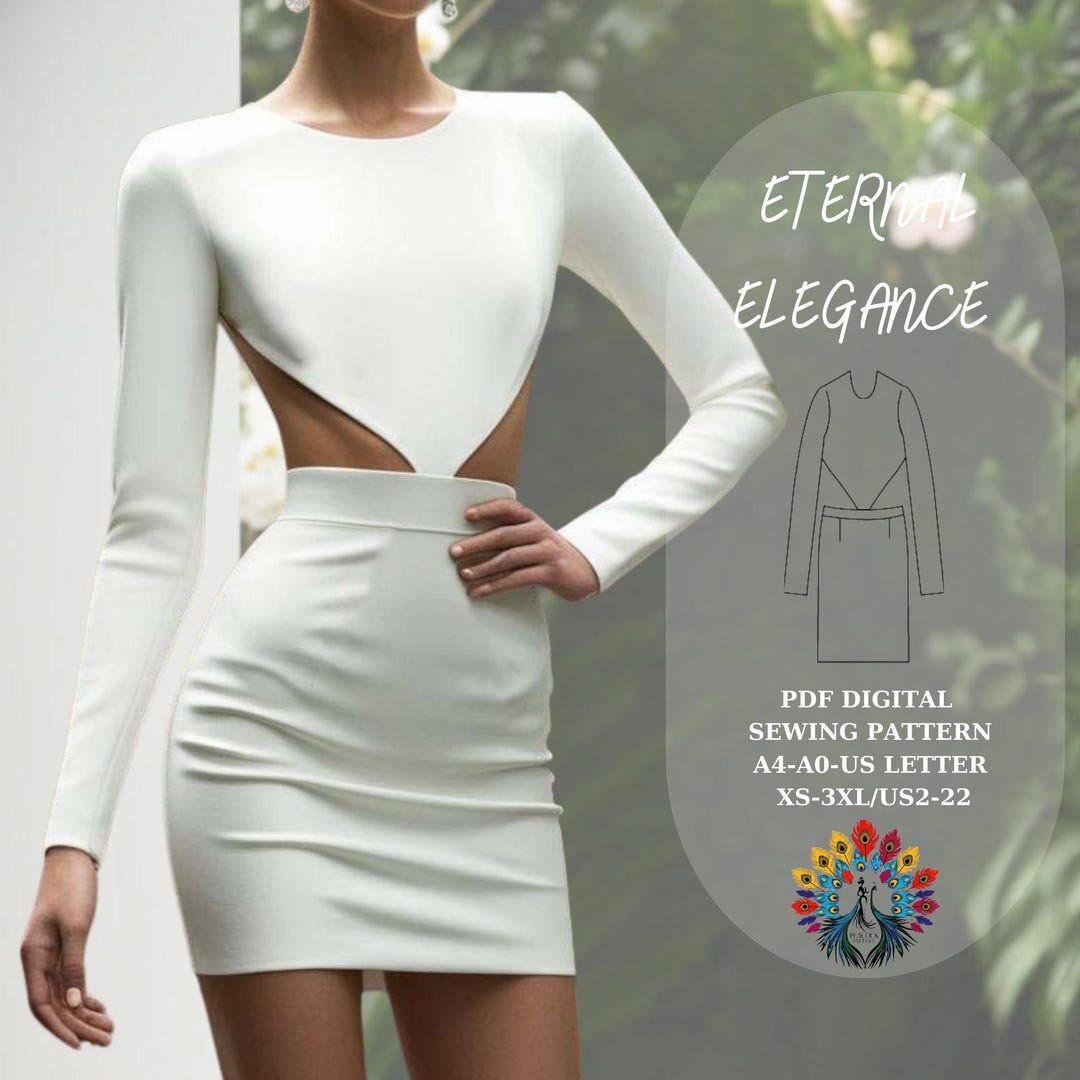 Sewing Pattern | Eternal Elegance Dress Pattern |beginner-friendly | XS ...