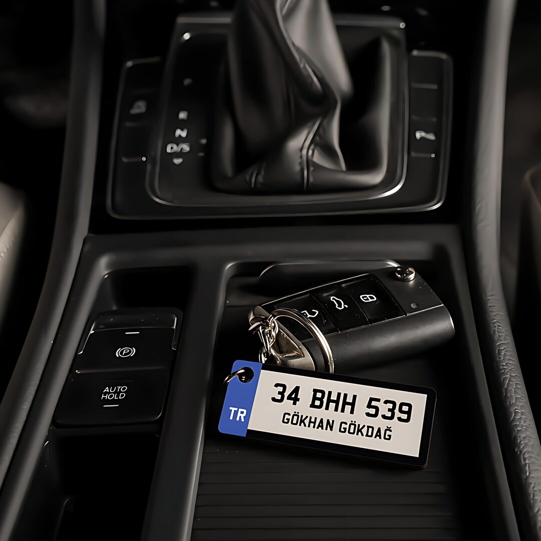 Personalized Car Keychain, Custom License Plate Keychain, New Car Gift ...