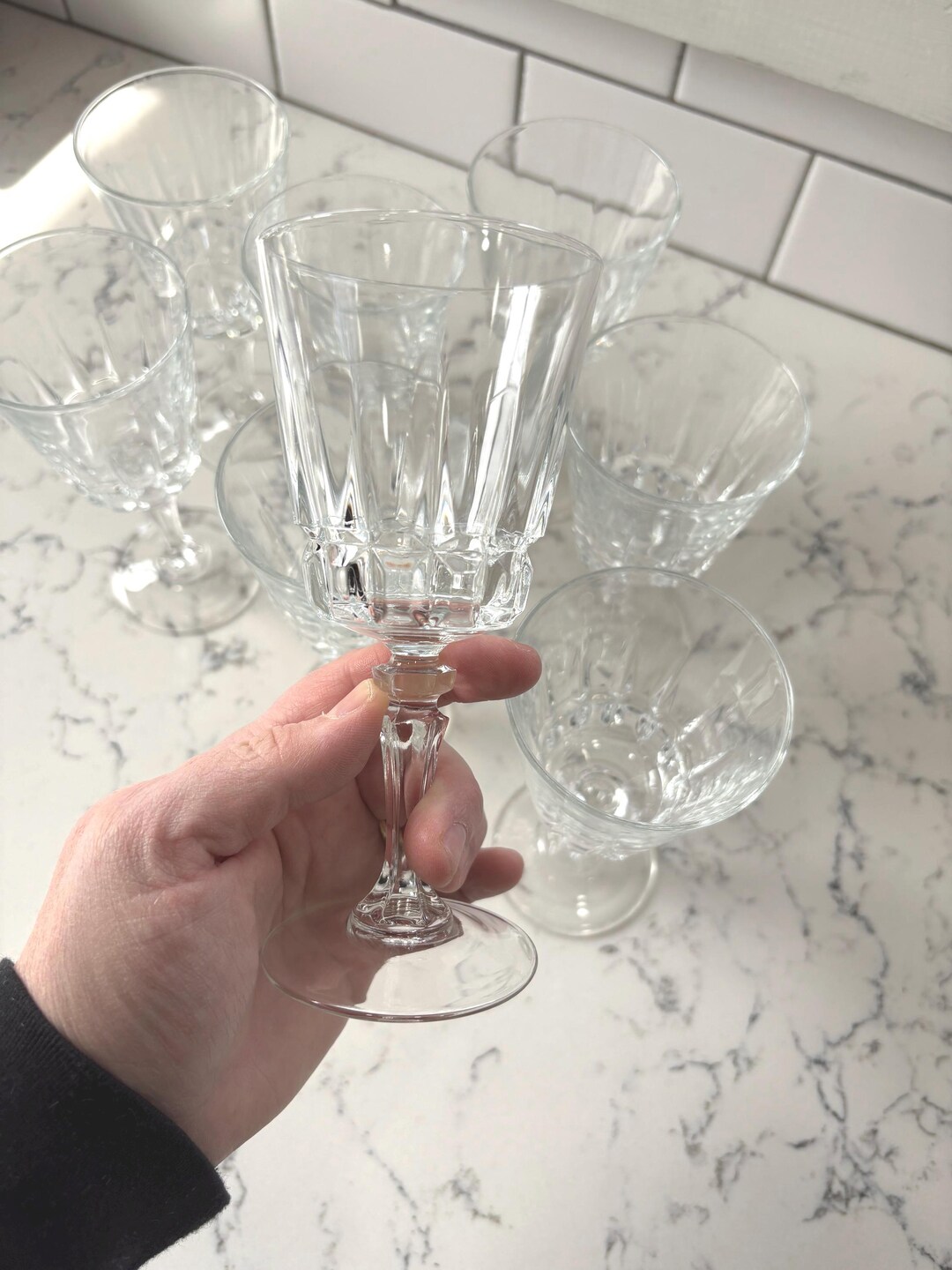 Vintage French Lady Victoria Fine Crystal Stemware. Made in the 1960s ...