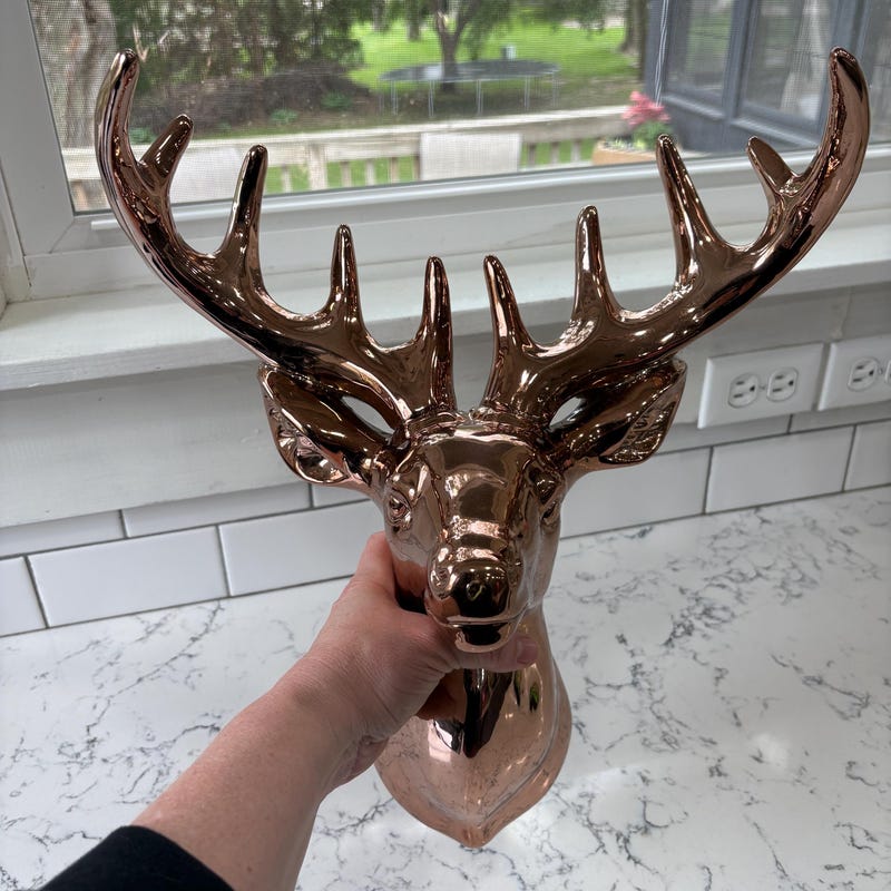 Ceramic Deer Head - Etsy