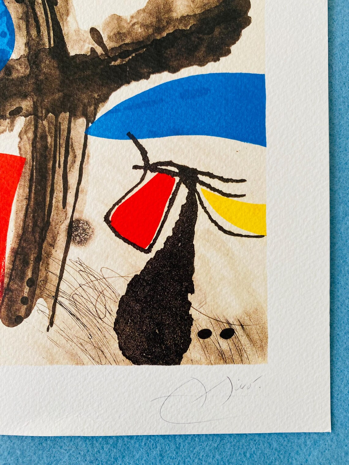 Joan Mirò - Pico De La Mirandola COA, Chromolithograph, Free and Fast ...
