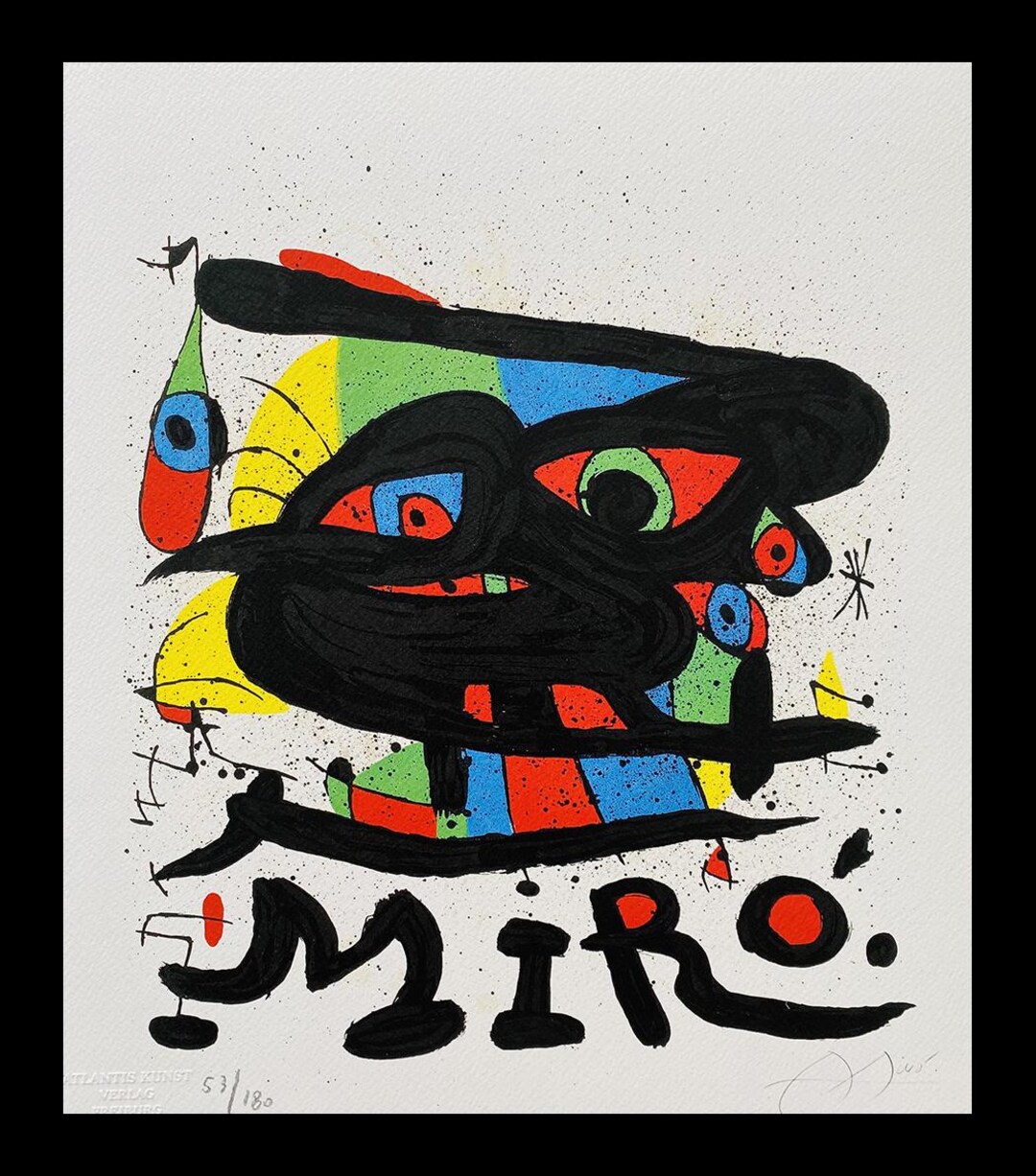 Joan Miro - Cartones, COA, Lithograph, Limited Edition, FREE SHIPPING ...