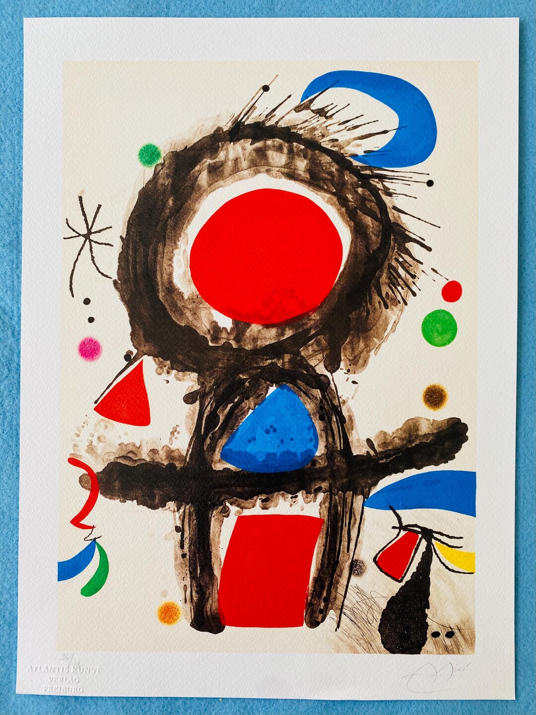 Joan Mirò - Pico De La Mirandola COA, Chromolithograph, Free and Fast ...