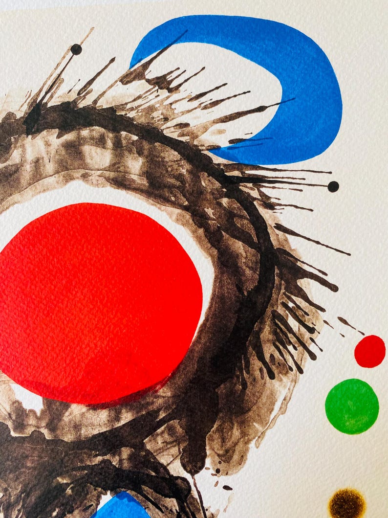 Joan Mirò - Pico De La Mirandola COA, Chromolithograph, Free and Fast ...