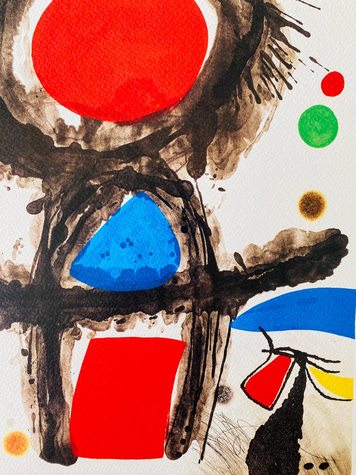 Joan Mirò - Pico De La Mirandola COA, Chromolithograph, Free and Fast ...