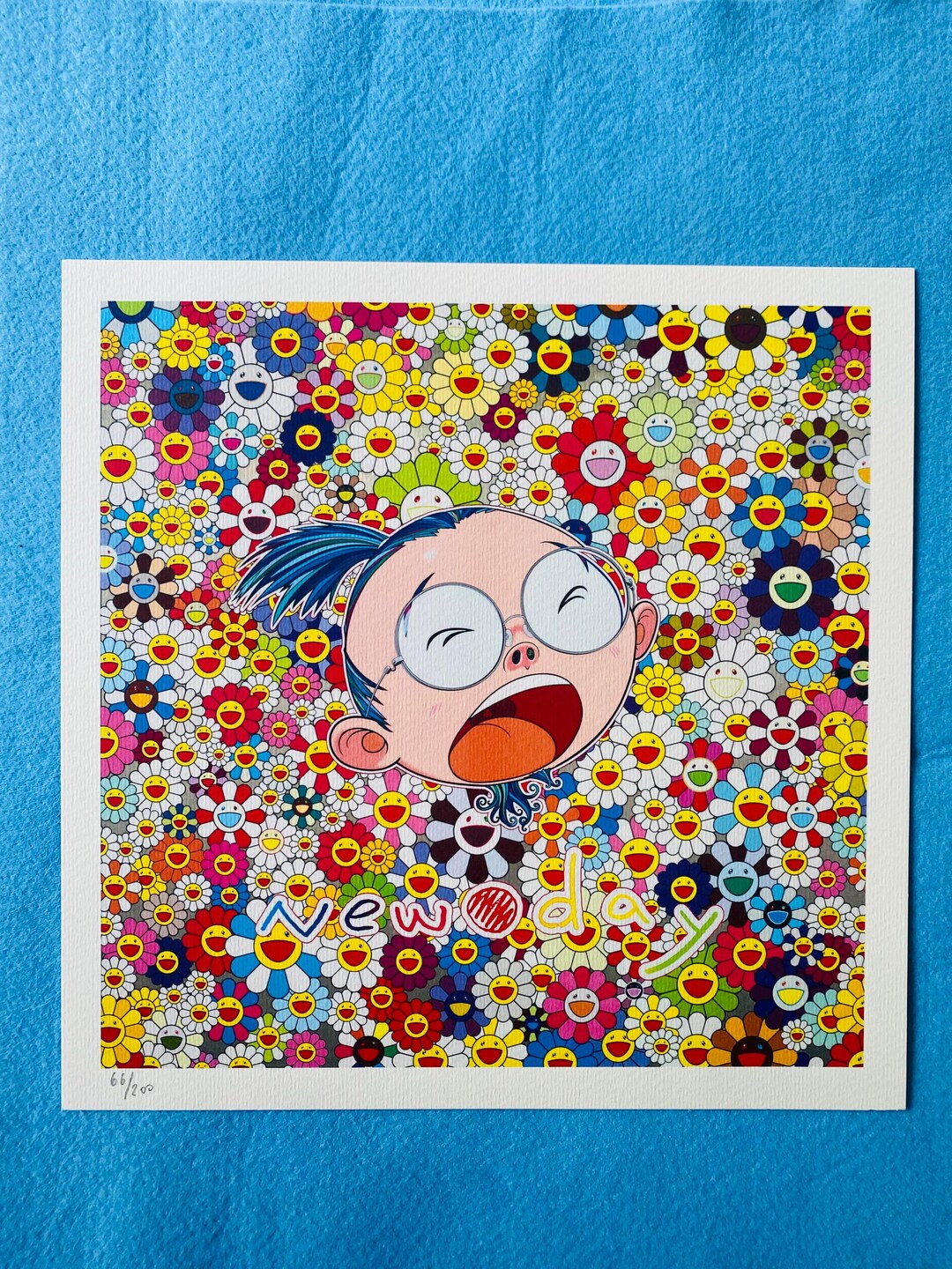 Takashi Murakami - New Day, Face of the Artist, COA, Lithograph ...