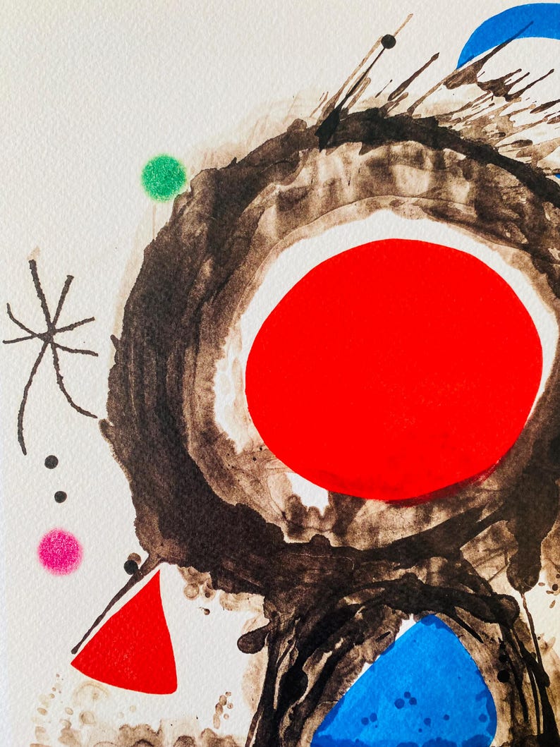 Joan Mirò - Pico De La Mirandola COA, Chromolithograph, Free and Fast ...